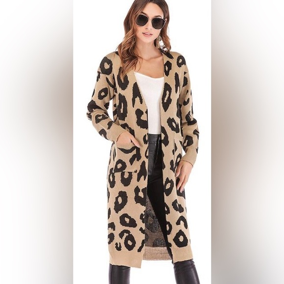 no brand | Sweaters | Prwnd Animal Print Duster One Size See Pictures ...